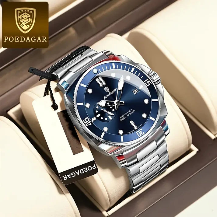 Poedagar Elite Series Stainless Steel Quartz Watch – Watch Weave